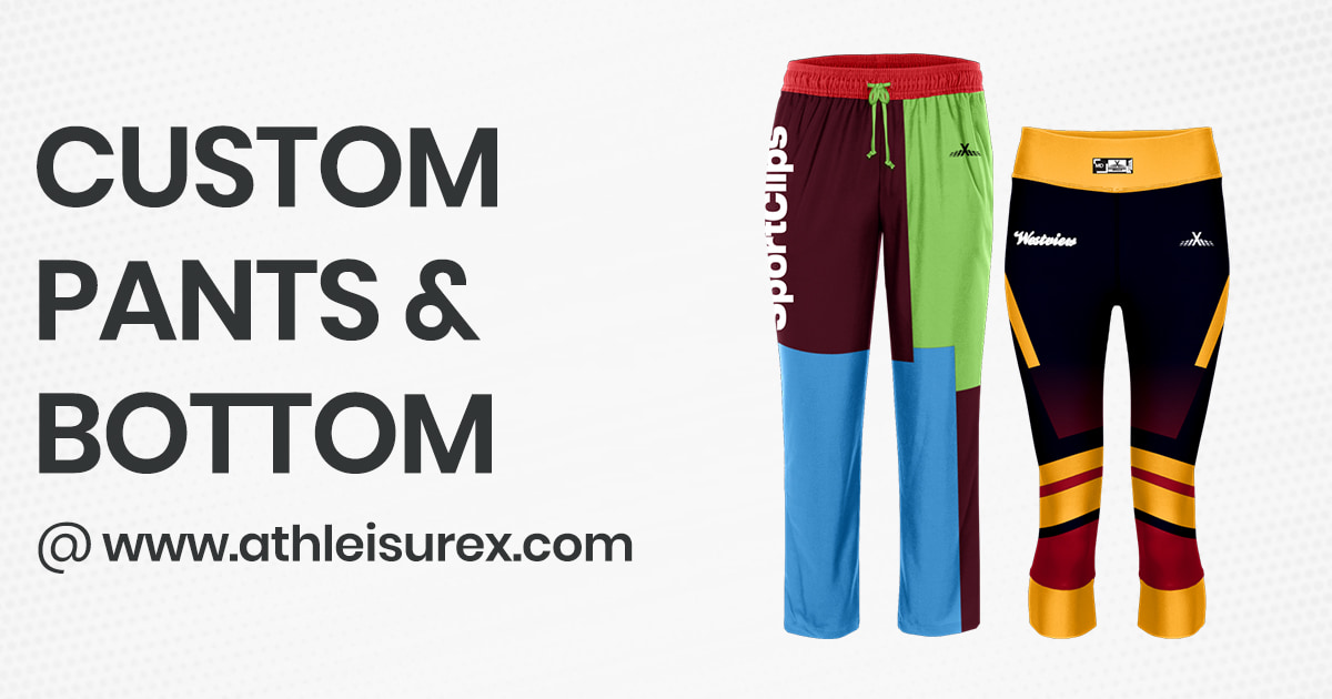 Shop Custom Sublimated Pants Bottom For Men and Women